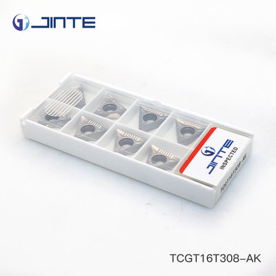 Triangle Carbide Inserts For Aluminum Tungsten Carbide Cutting Tools TCGT 16T308
