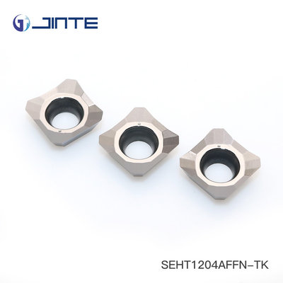 0.2mm Corner Radius Carbide Insert Milling Cutters , Uncoated Carbide Inserts SEHT 1204