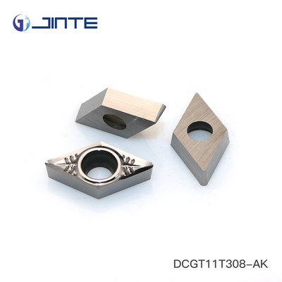 High Accuracy Tungsten Carbide Inserts , Aluminum Turning Inserts DCGT 11T308
