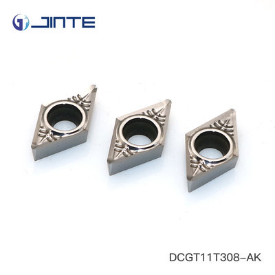 High Accuracy Tungsten Carbide Inserts , Aluminum Turning Inserts DCGT 11T308