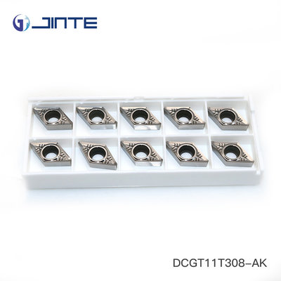 High Accuracy Tungsten Carbide Inserts , Aluminum Turning Inserts DCGT 11T308