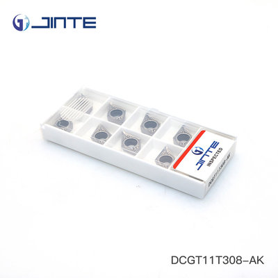 High Accuracy Tungsten Carbide Inserts , Aluminum Turning Inserts DCGT 11T308