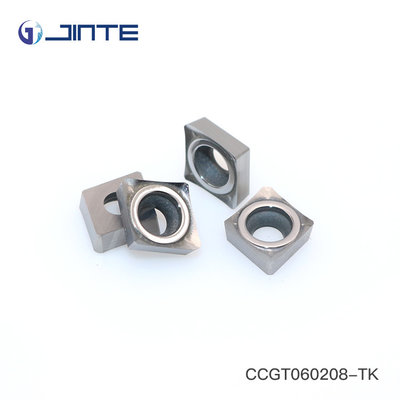 CCGT 060208 Cemented Carbide Inserts For Aluminum Low Cutting Resistance