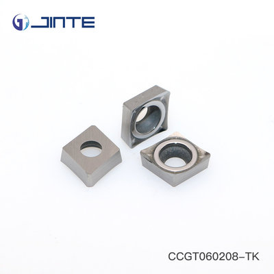 CCGT 060208 Cemented Carbide Inserts For Aluminum Low Cutting Resistance