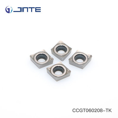 CCGT 060208 Cemented Carbide Inserts For Aluminum Low Cutting Resistance