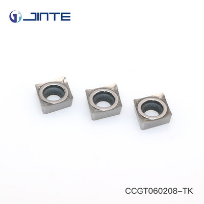 CCGT 060208 Cemented Carbide Inserts For Aluminum Low Cutting Resistance