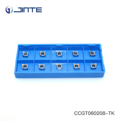 CCGT 060208 Cemented Carbide Inserts For Aluminum Low Cutting Resistance