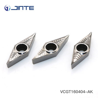 VCGT160404-AK carbide turning insert for aluminum alloy cutting