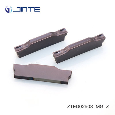 Purple Color Parting And Grooving Inserts CNC Lathe Parting Tools ZTED02503-MG