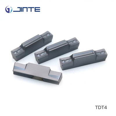 TDT4 Carbide Grooving Inserts , Parting Inserts Grooving Cutter Wear Resistance