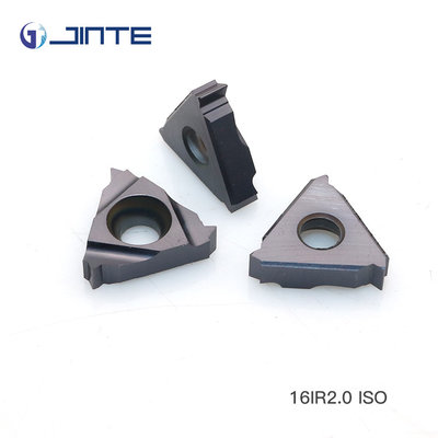 AT500 Grade Thread Turning Inserts , 16ER 2.0ISO Cnc Threading Tool Wear Resistant