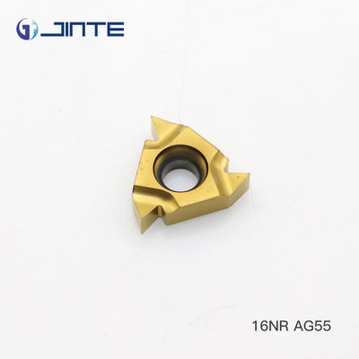 AS300 Grade Indexable Threading Inserts , 16IR AG55 Internal Thread Cutting Tool