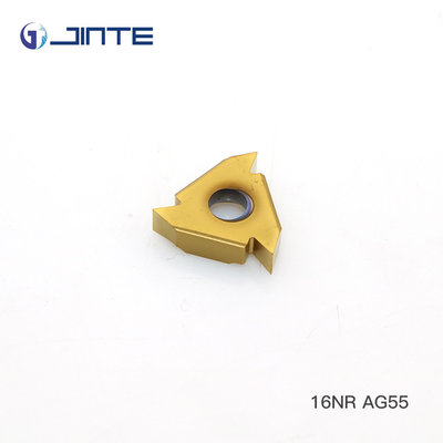 AS300 Grade Indexable Threading Inserts , 16IR AG55 Internal Thread Cutting Tool