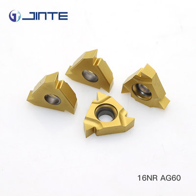 16IR AG60 External Carbide Threading Inserts Cutting Lathe Tool HRA90.5 Hardness