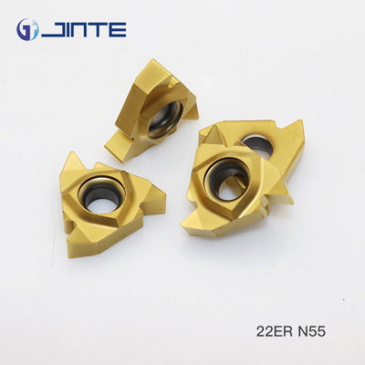 22IR N55 Internal Threading Inserts , Lathe Threading Tool Inserts ISO 9001 Approved