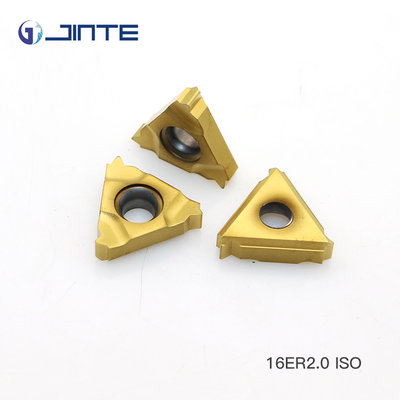 Threaded CNC Carbide Inserts , 16ER 2.0ISO Threading Carbide Insert Turning Tools