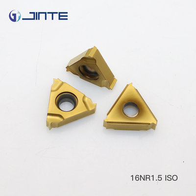 External Internal Carbide Threading Inserts Nano - PVD Coating 16 IR 1.5ISO