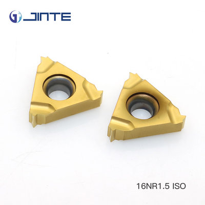 External Internal Carbide Threading Inserts Nano - PVD Coating 16 IR 1.5ISO