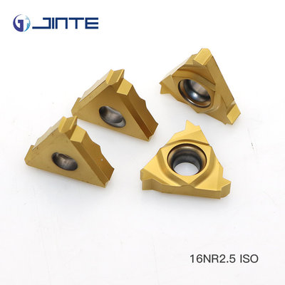 Cemented Carbide Threading Inserts Turning Tools Wear Resistant 16ER 2.5ISO
