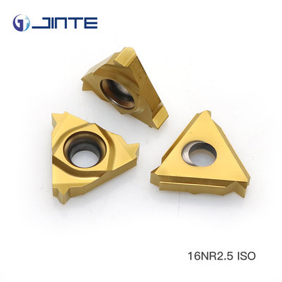 Cemented Carbide Threading Inserts Turning Tools Wear Resistant 16ER 2.5ISO