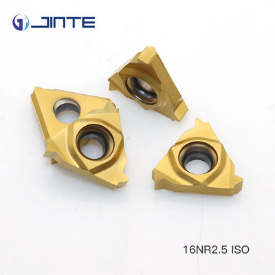 Cemented Carbide Threading Inserts Turning Tools Wear Resistant 16ER 2.5ISO