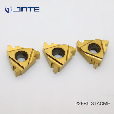 Cemented Carbide Indexable Threading Inserts , Thread Turning Tools 22ER6 STACME