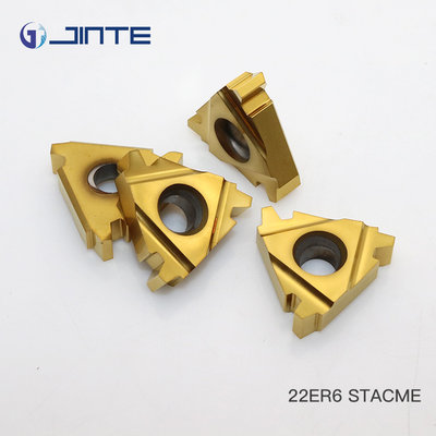 Cemented Carbide Indexable Threading Inserts , Thread Turning Tools 22ER6 STACME