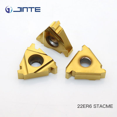 Cemented Carbide Indexable Threading Inserts , Thread Turning Tools 22ER6 STACME