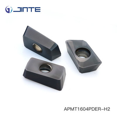 Precision Cnc Lathe Tool Inserts , Indexable Carbide Lathe Tools APMT1604PDER-H2