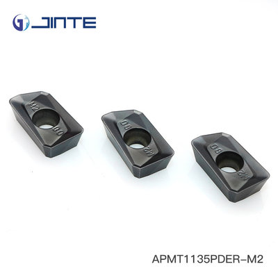 PVD Coating Carbide Insert Milling Cutters High Precision / Polishing APMT1135PDER - M2