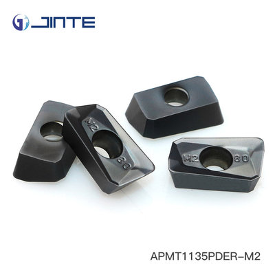 PVD Coating Carbide Insert Milling Cutters High Precision / Polishing APMT1135PDER - M2