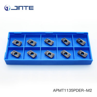 PVD Coating Carbide Insert Milling Cutters High Precision / Polishing APMT1135PDER - M2