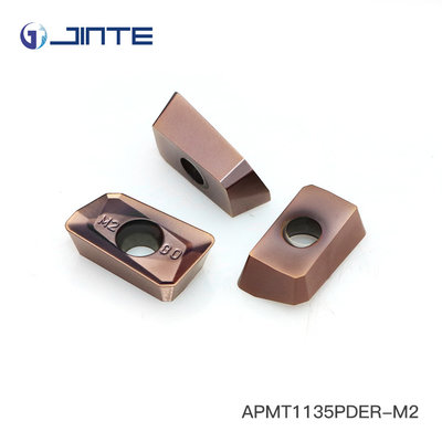 APMT1135PDER - M2 Carbide Milling Inserts , Tungsten Carbide Cutting Tips Tools