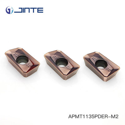 APMT1135PDER - M2 Carbide Milling Inserts , Tungsten Carbide Cutting Tips Tools