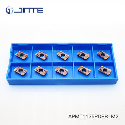 APMT1135PDER - M2 Carbide Milling Inserts , Tungsten Carbide Cutting Tips Tools