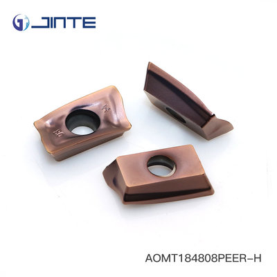 Customized Carbide Insert Milling Cutters , Cnc Lathe Inserts AOMT184808PEER - H
