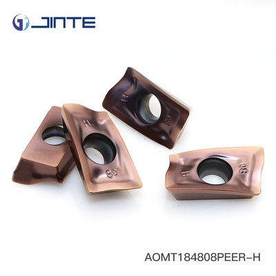 Customized Carbide Insert Milling Cutters , Cnc Lathe Inserts AOMT184808PEER - H