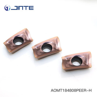 Customized Carbide Insert Milling Cutters , Cnc Lathe Inserts AOMT184808PEER - H
