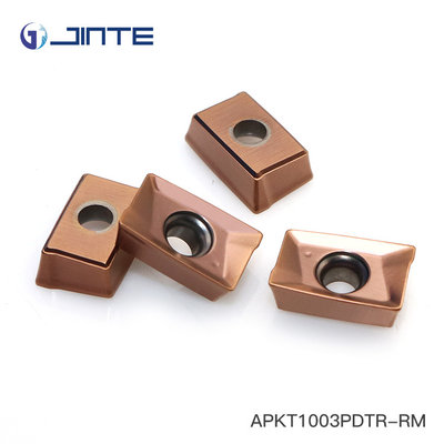 Tungsten Carbide Cnc Insert Tooling , Square Carbide Inserts APKT1003PDTR