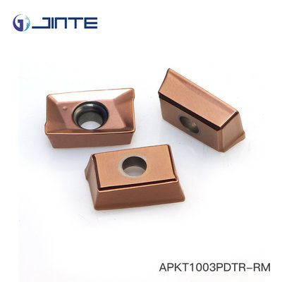 Tungsten Carbide Cnc Insert Tooling , Square Carbide Inserts APKT1003PDTR