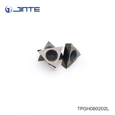 TPGH080202L Trigon Boring Insert Cnc Carbide Cutters High Metal Removal Rates