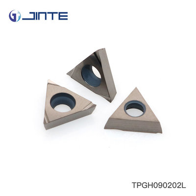 Uncoated Carbide Boring Bar Inserts , Cnc Turning Inserts Cutting Tool TPGH090202L