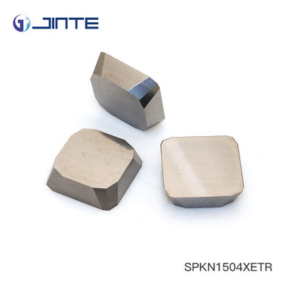 Good Toughness Carbide Cermet Inserts , Metal Ceramic Inserts For Milling SPKN1504