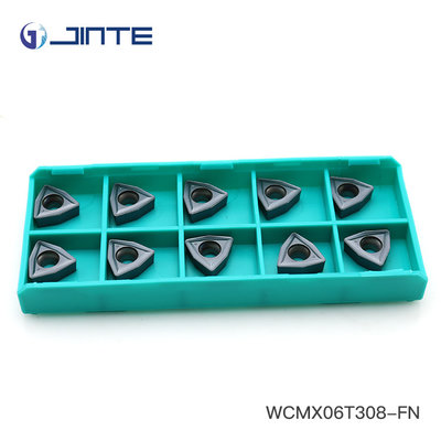 Waterjet Carbide Drill Inserts Smooth Chip Removal For Hole Milling WCMX06T308