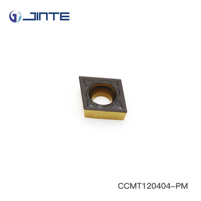 CNC Carbide Hard Turning Inserts , Tungsten Carbide Inserts Cutting Tools CCMT120404 - PM