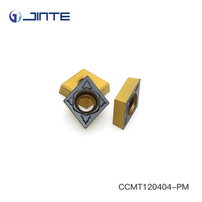 CNC Carbide Hard Turning Inserts , Tungsten Carbide Inserts Cutting Tools CCMT120404 - PM