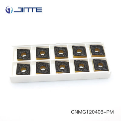 ISO Square Carbide Inserts , Carbide Turning Tips Inserts CNMG120408 - PM