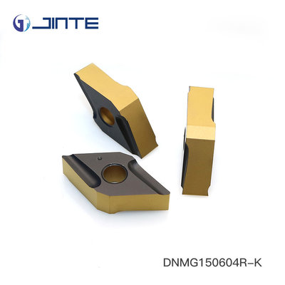 Hard Steel Cnc Turning Tools Inserts , Carbide Insert Cutting Tools DNMG150604R - K