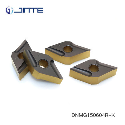 Hard Steel Cnc Turning Tools Inserts , Carbide Insert Cutting Tools DNMG150604R - K