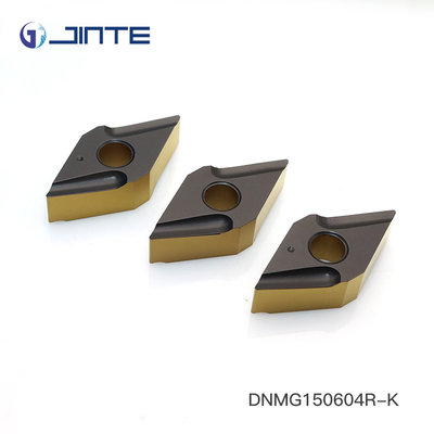 Hard Steel Cnc Turning Tools Inserts , Carbide Insert Cutting Tools DNMG150604R - K
